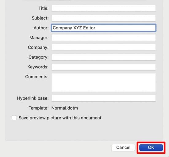 How to Remove Personal Info From Word Doc (Mac) - AppleToolBox
